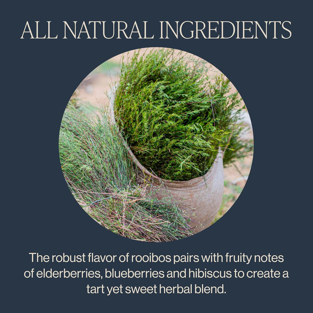 fruity blueberry herbal infusion