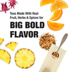 fruity dandelion tea infusion