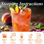 fruity ginger peach tea blend