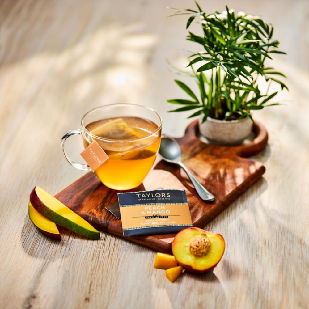 fruity peach and mango tea blend