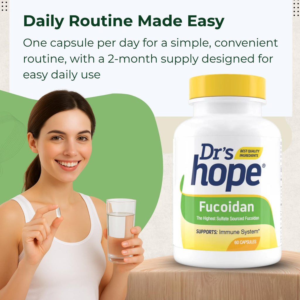 Fucoidan 60 capsules for wellness