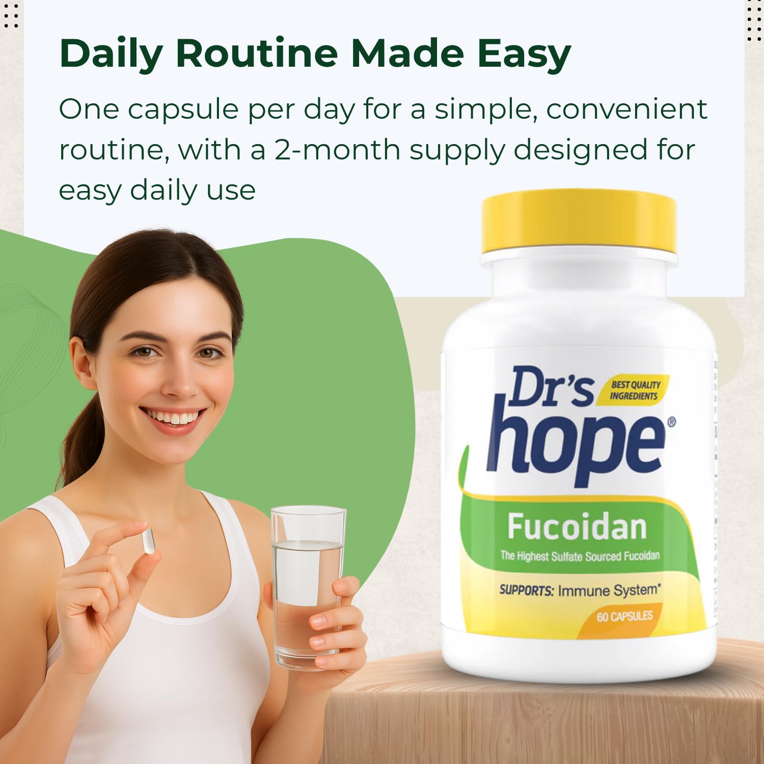 Fucoidan 60 capsules for wellness