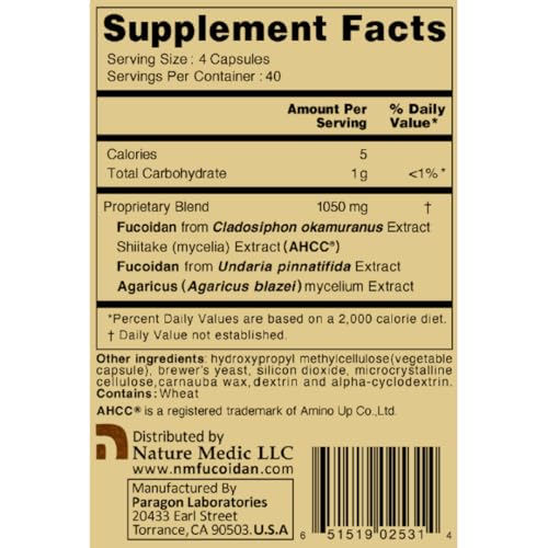 Fucoidan and AHCC for health