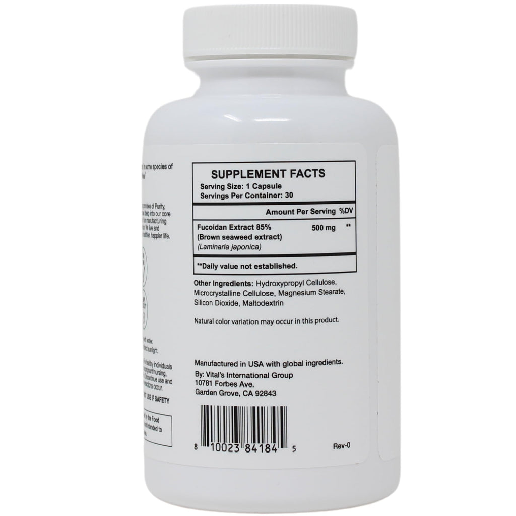 Fucoidan capsules for skin rejuvenation