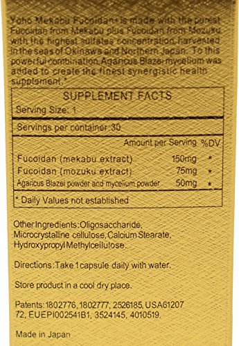 fucoidan enriched health supplements
