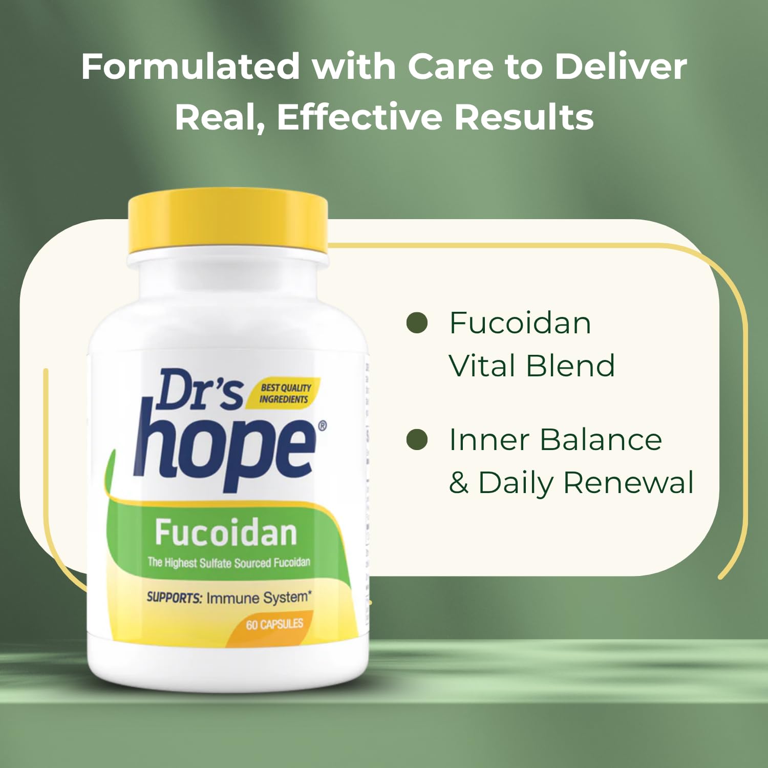 Fucoidan for wellness and vitality
