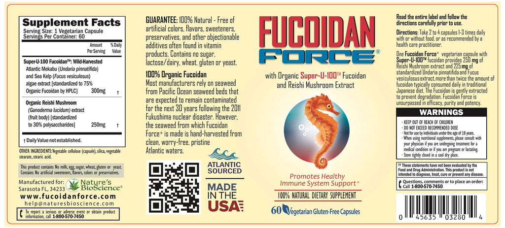 FUCOIDAN Force 6-bottle pack benefits