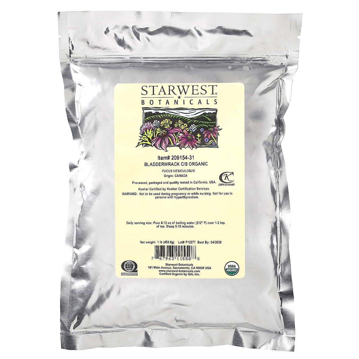 Fucus vesiculosus seaweed supplement benefits