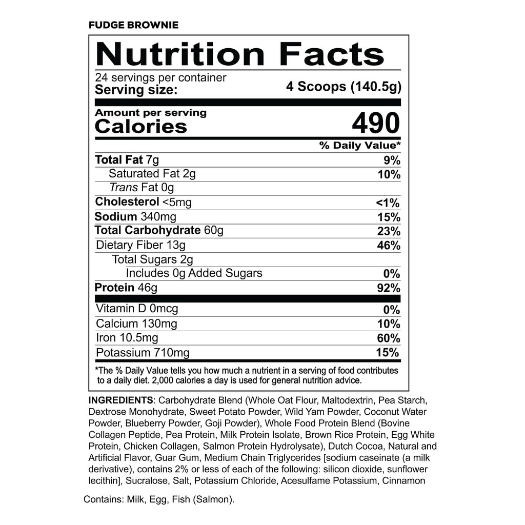 Fudge brownie protein powder flavour