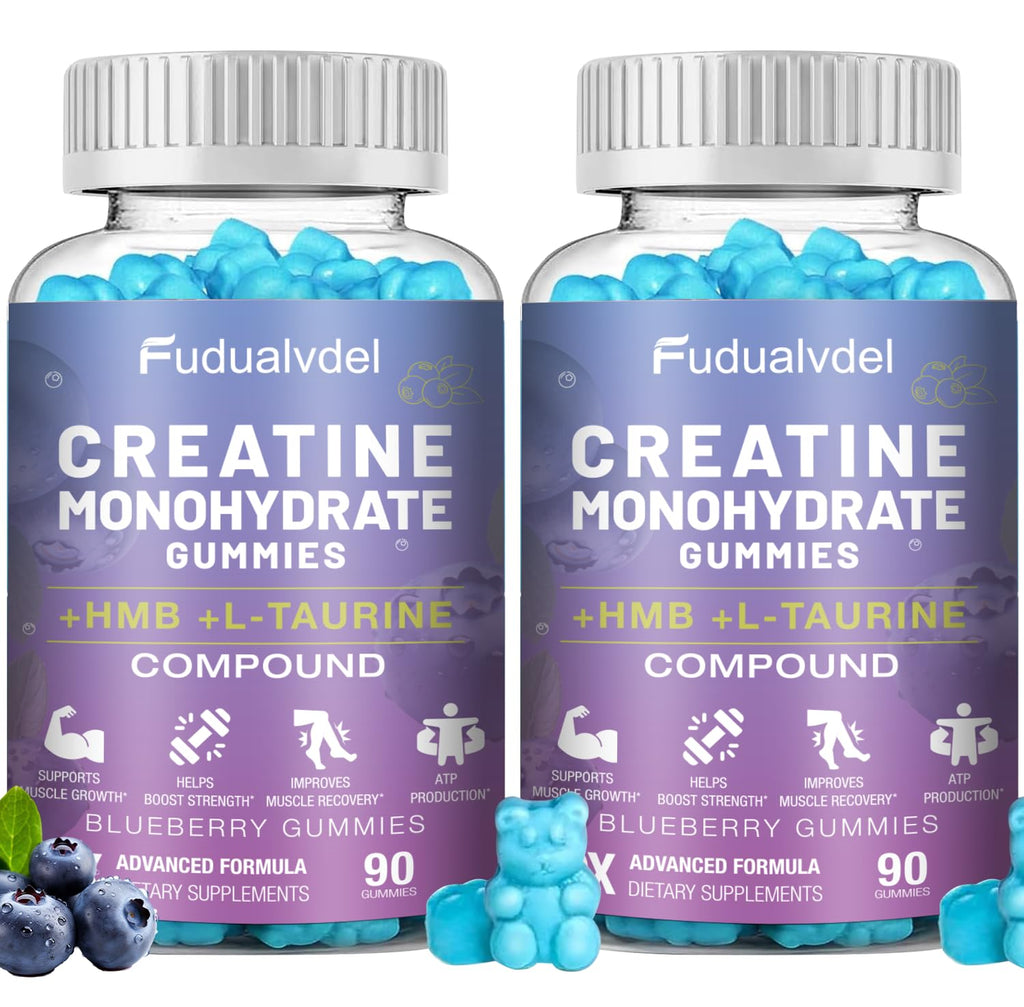 Fudualvdel creatine gummies for energy