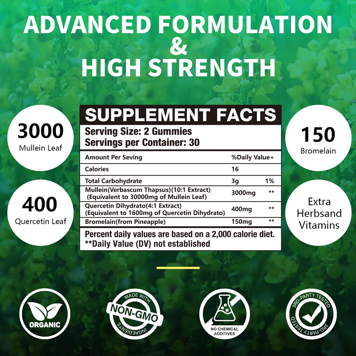 Fudualvdel Mullein Gummies natural wellness