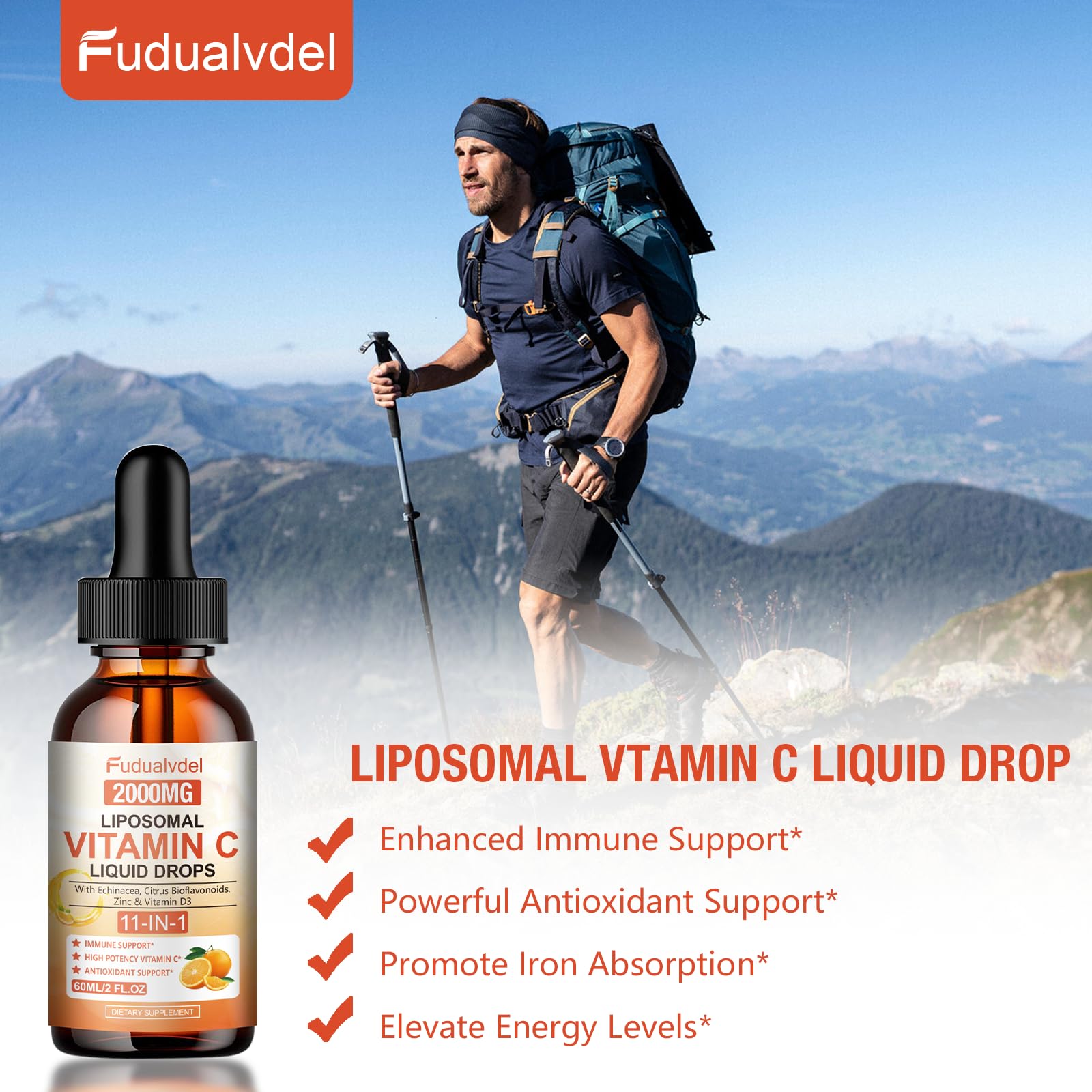 Fudualvdel Vitamin C drops for skin health