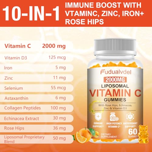 Fudualvdel Vitamin C gummies for energy