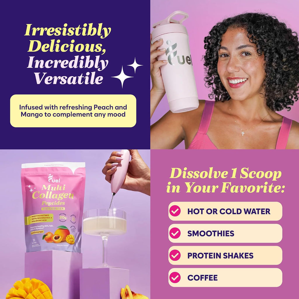 Fuel collagen peptides for healthy hair
