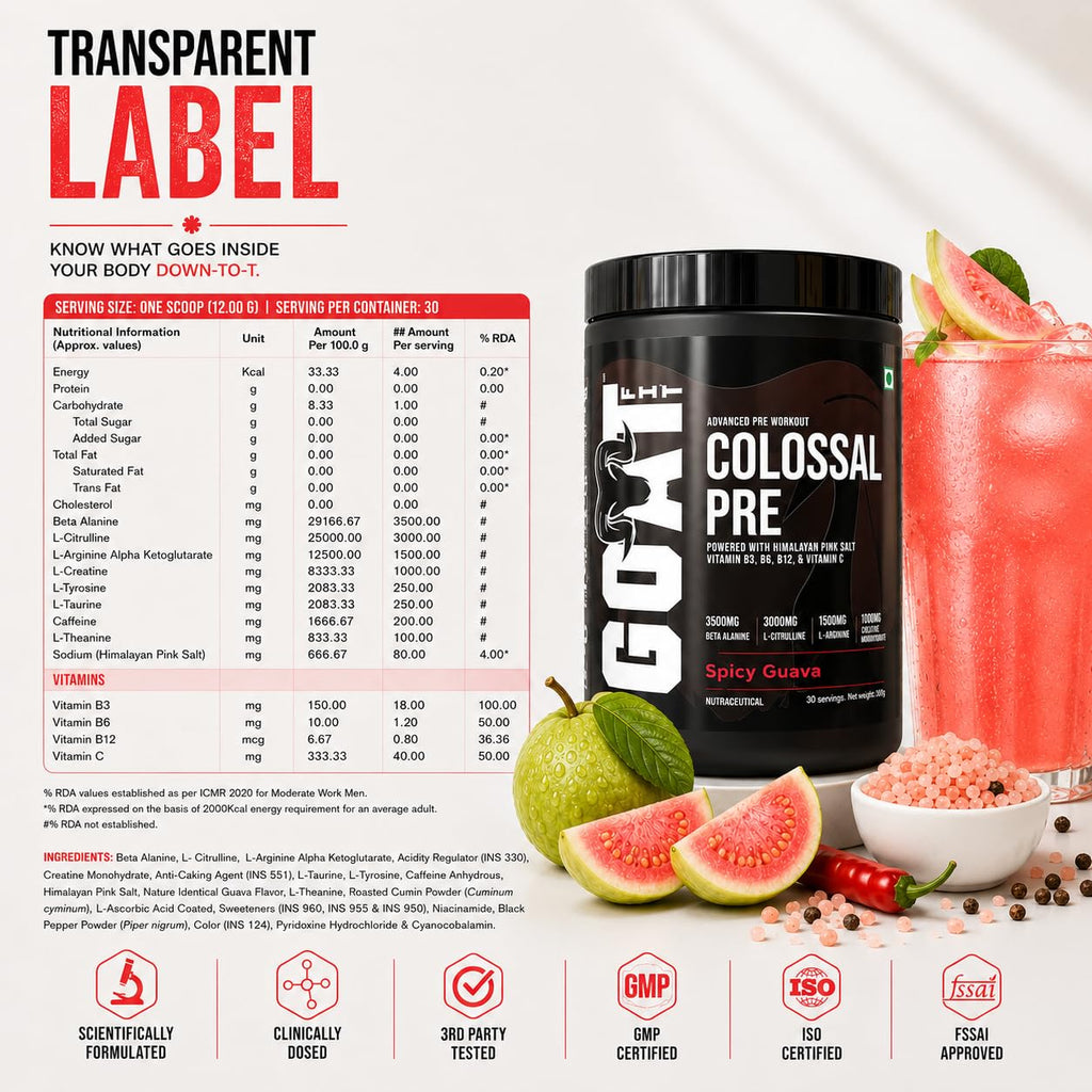 fuel your workout with Colossal Pre PreWorkout