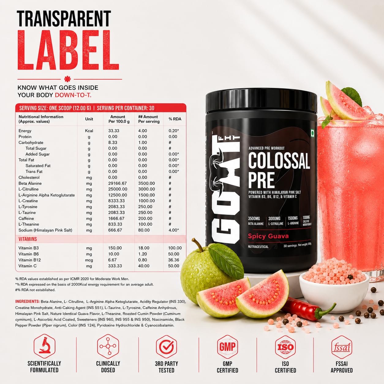 fuel your workout with Colossal Pre PreWorkout