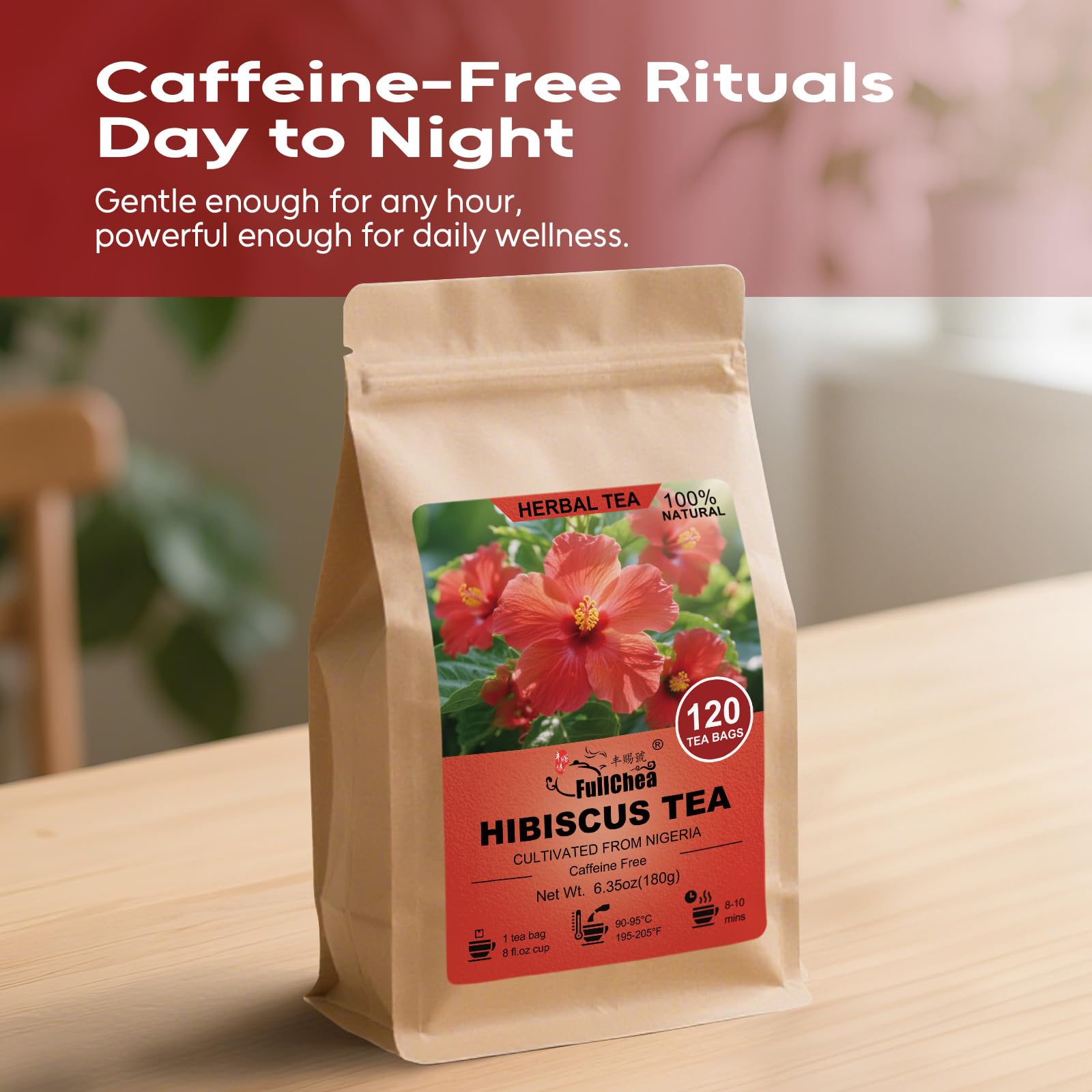 full-bodied hibiscus herbal infusion