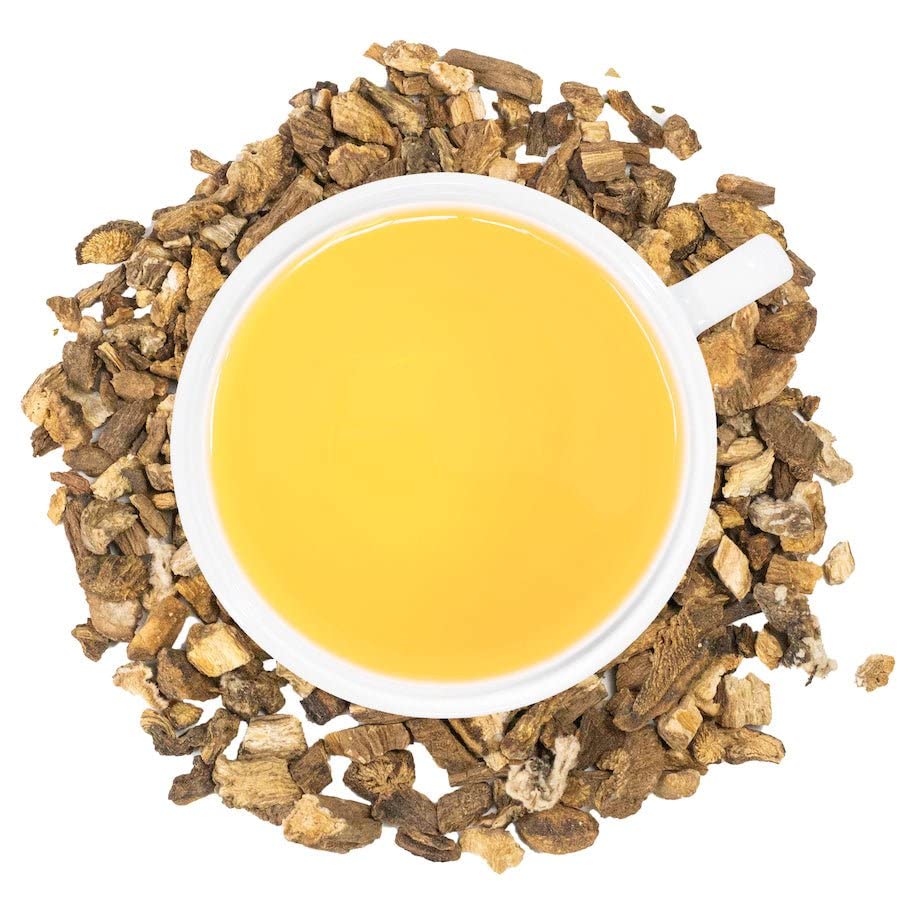 full leaf burdock root herbal infusion