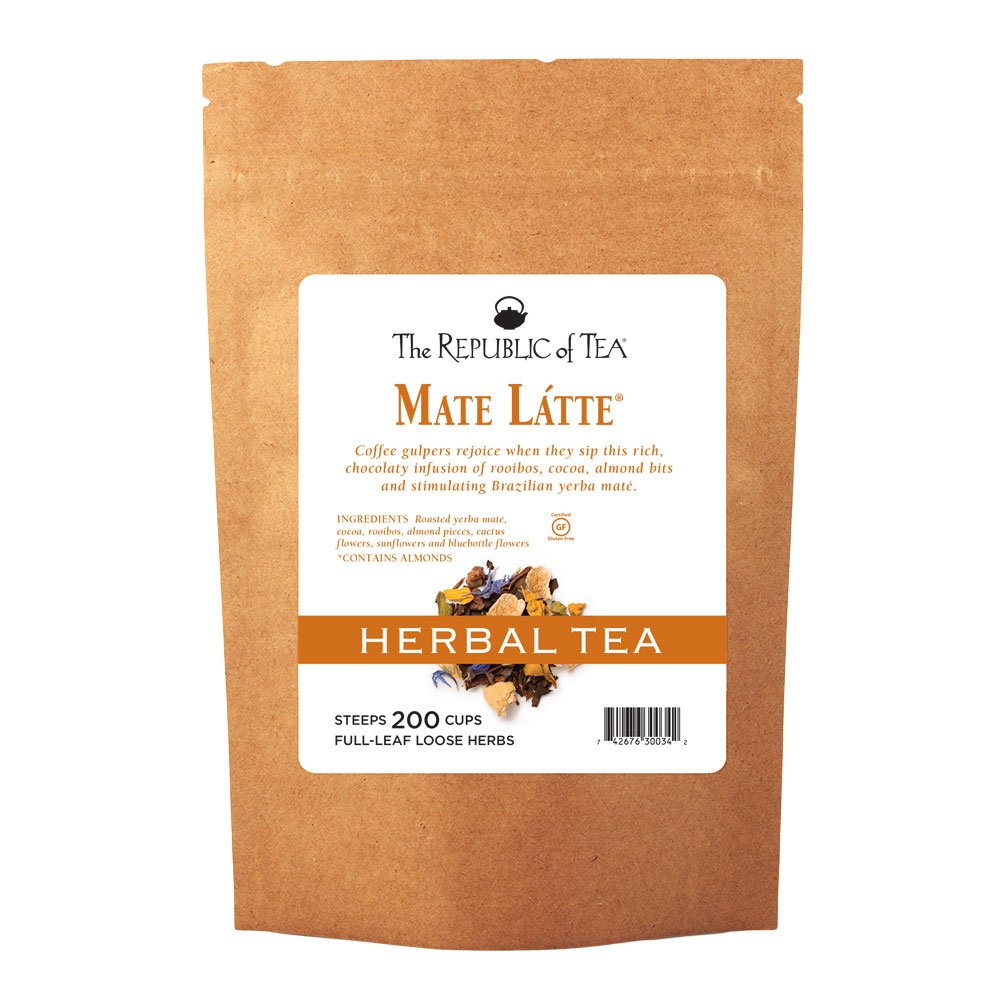 full-leaf mate latte herbal tea