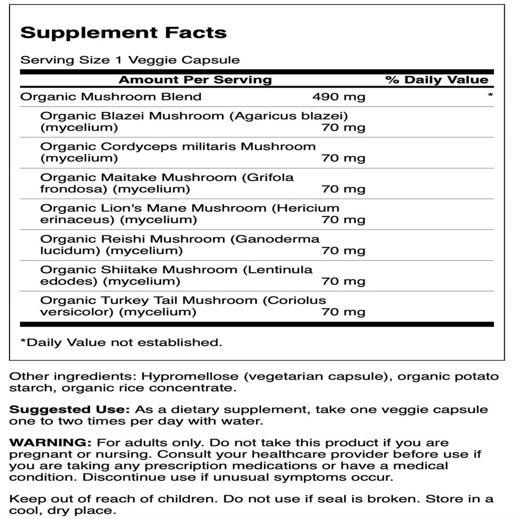 Full Spectrum 7 Mushroom Complex benefits