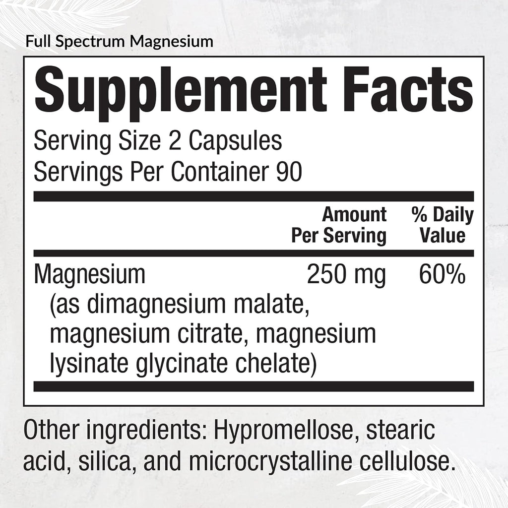 Full spectrum magnesium for better sleep
