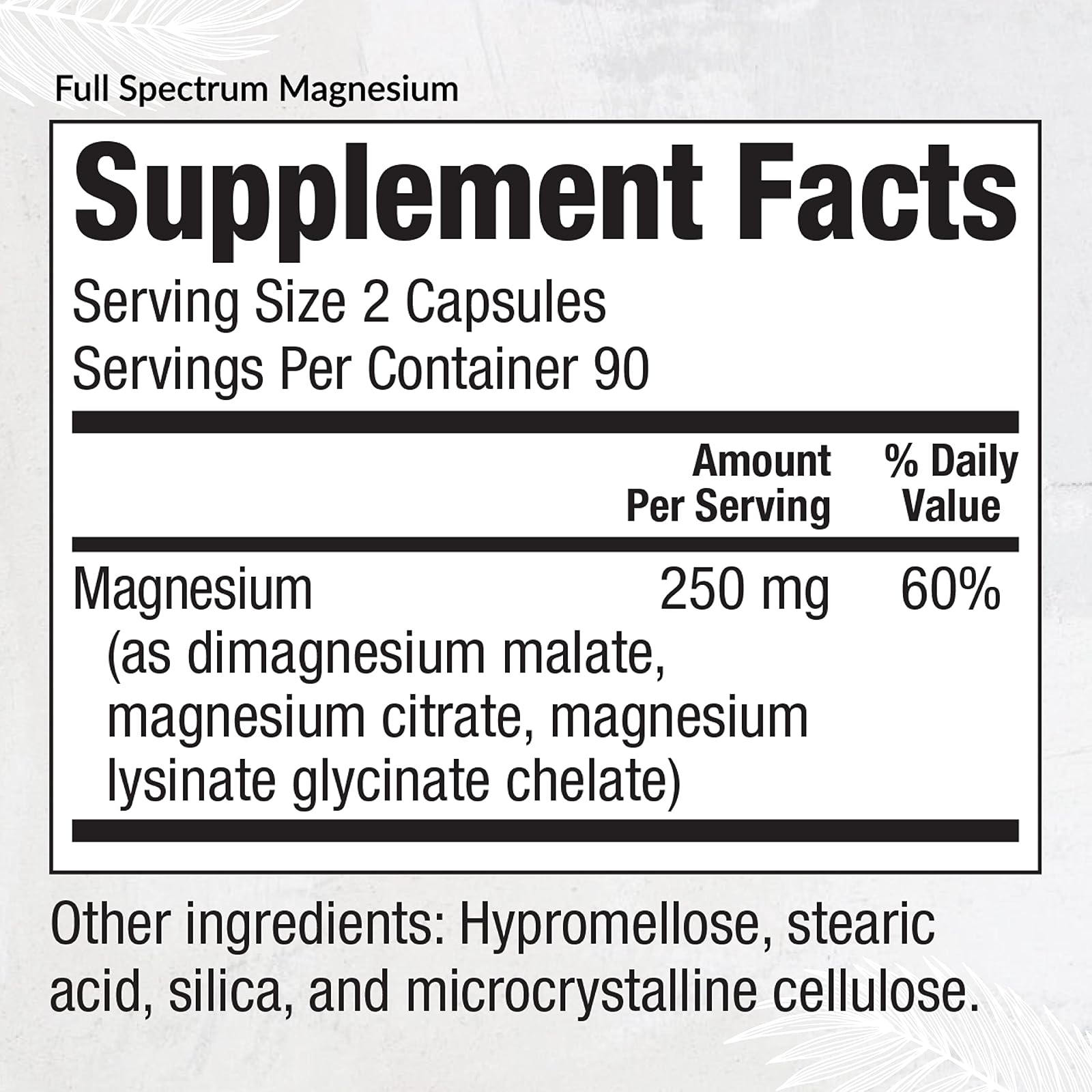 Full spectrum magnesium for better sleep