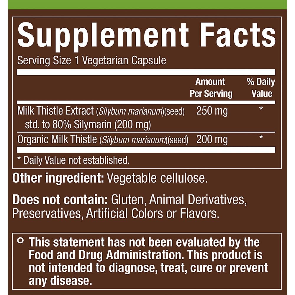 Full spectrum Milk Thistle capsules