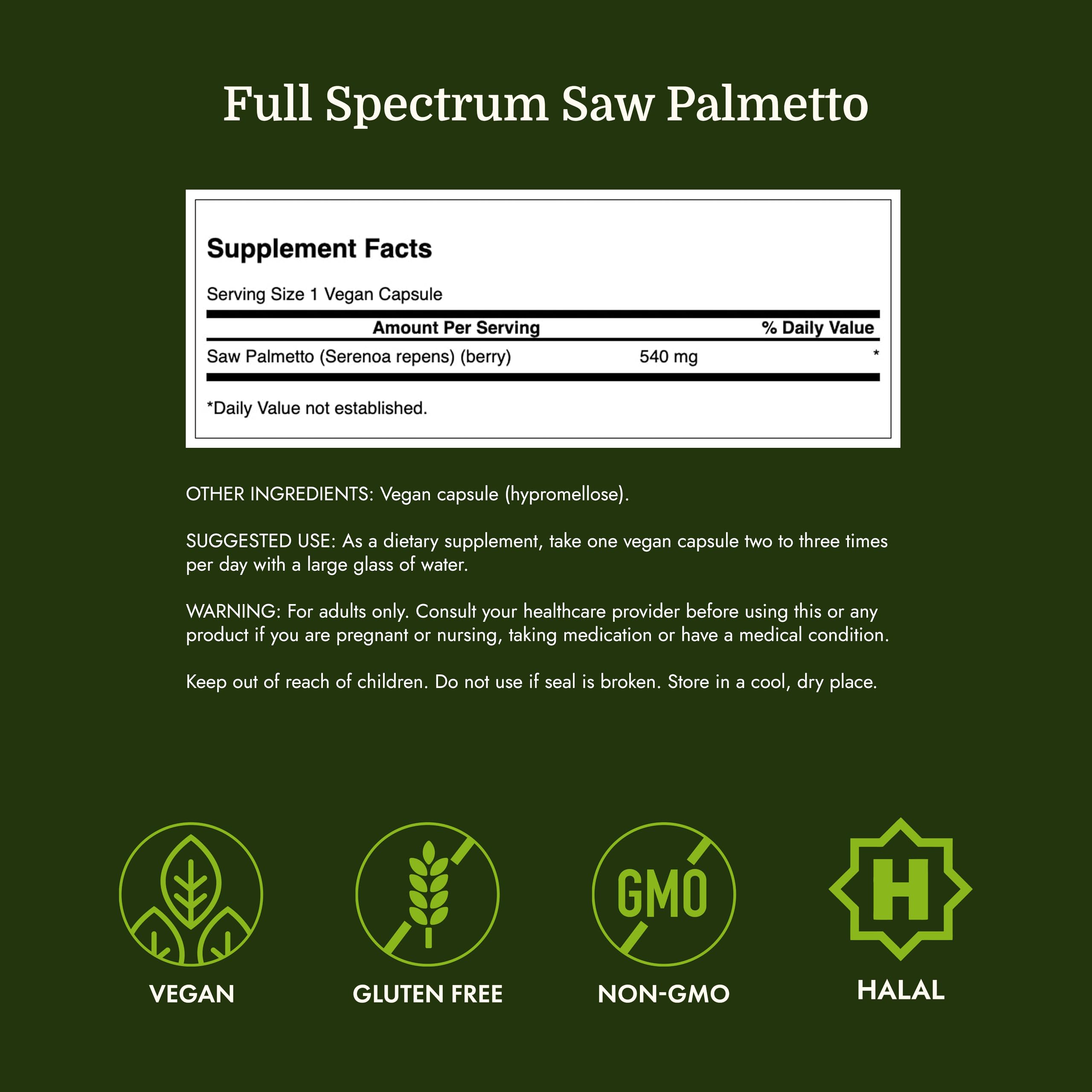 full spectrum saw palmetto benefits