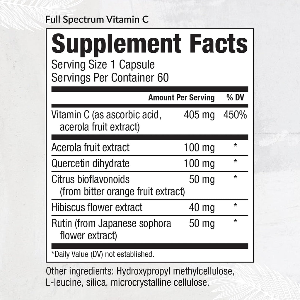 full spectrum vitamin C capsules