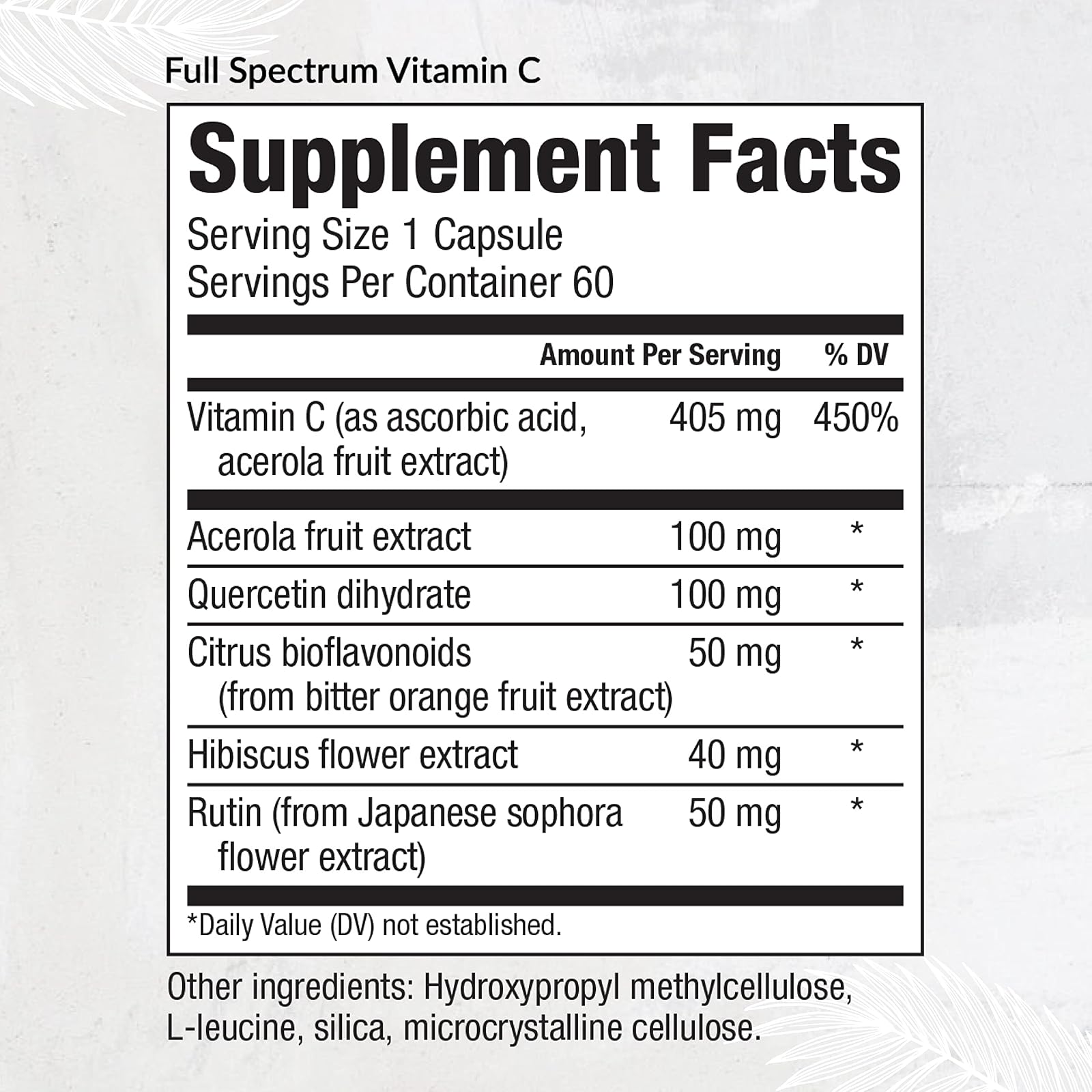 full spectrum vitamin C capsules