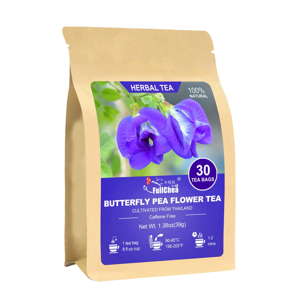 FullChea butterfly pea flower tea bags