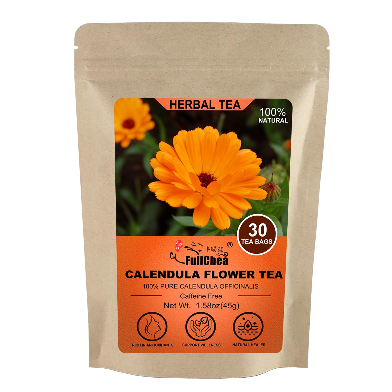 FullChea calendula herbal tea bags