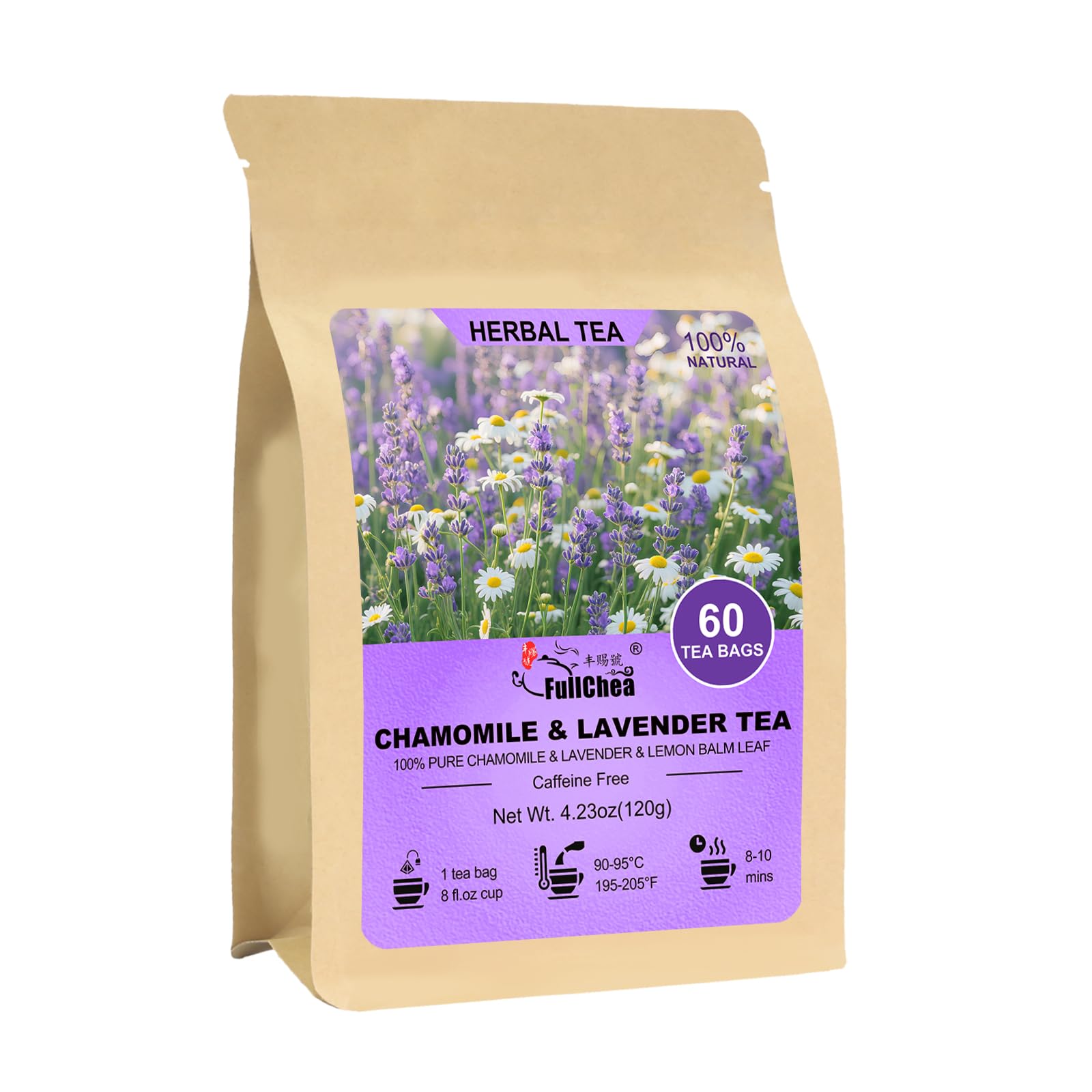 FullChea chamomile lavender herbal tea bags
