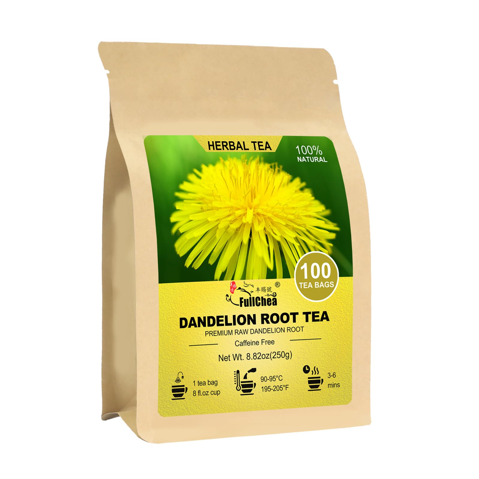 FullChea dandelion root tea bags