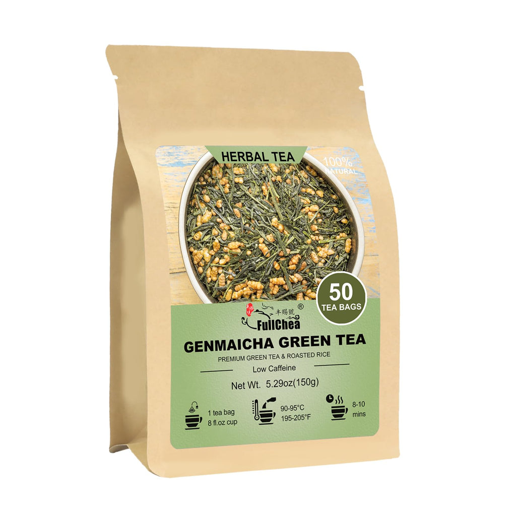 FullChea Genmaicha tea bags 50 count