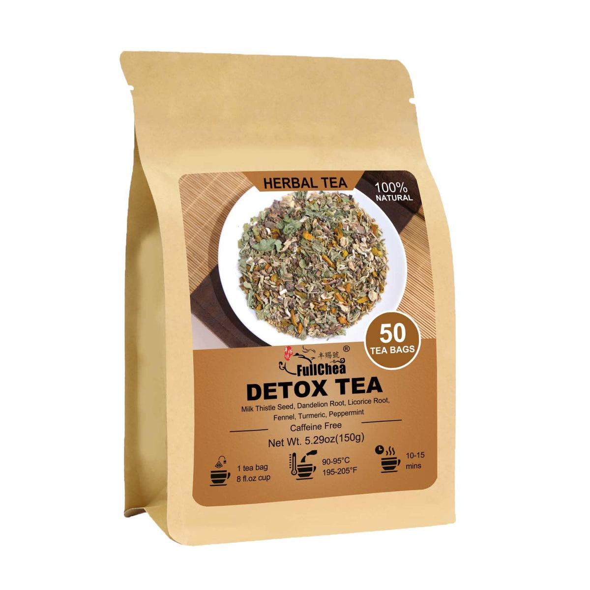 FullChea herbal detox tea bags