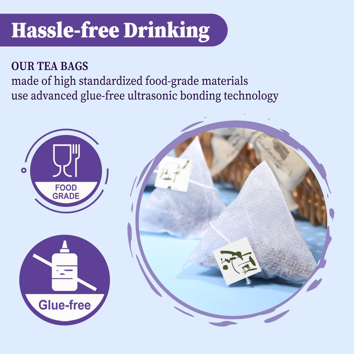 FullChea herbal tea bags for calming