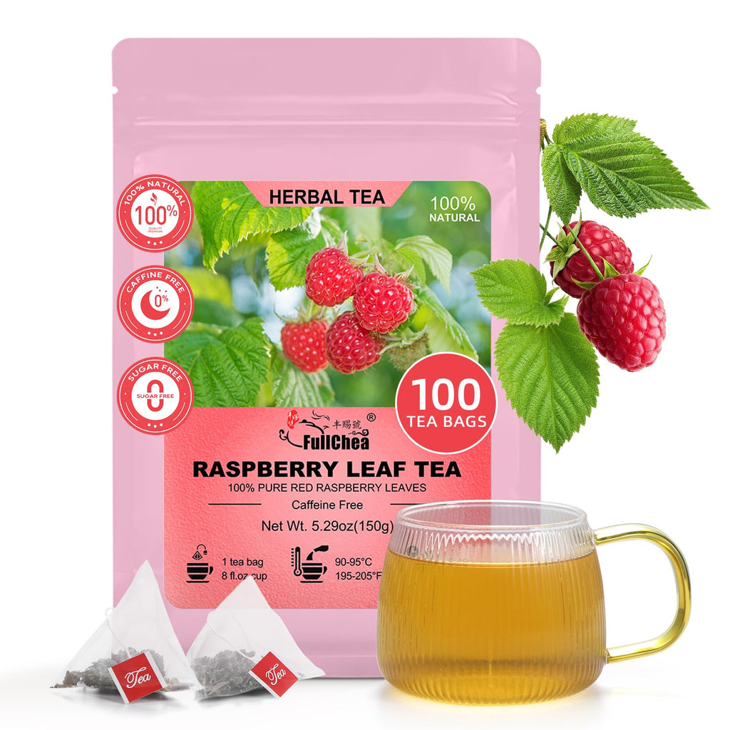 FullChea raspberry leaf herbal tea bags