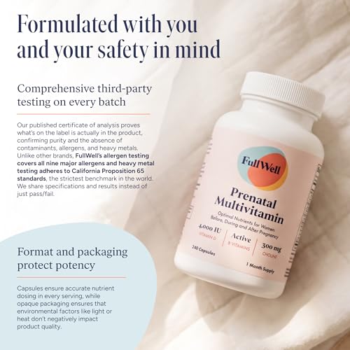 FullWell prenatal capsules for energy boost