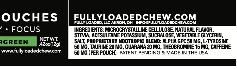 fully loaded pouches for cognitive support