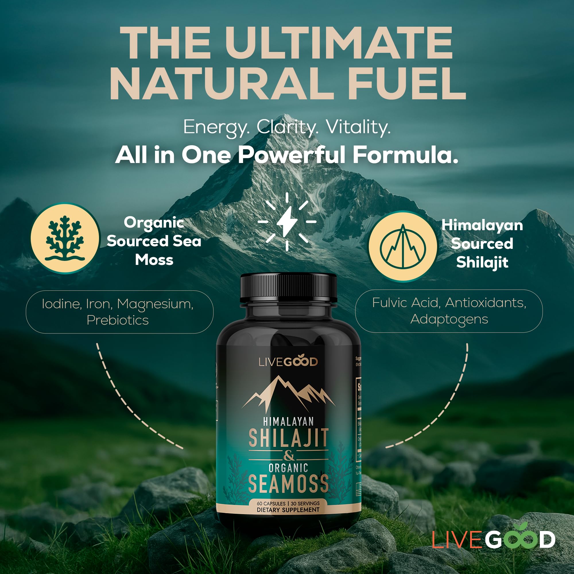 Fulvic acid blend for mental clarity