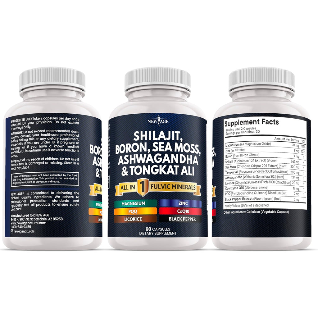 Fulvic acid capsules for detox support