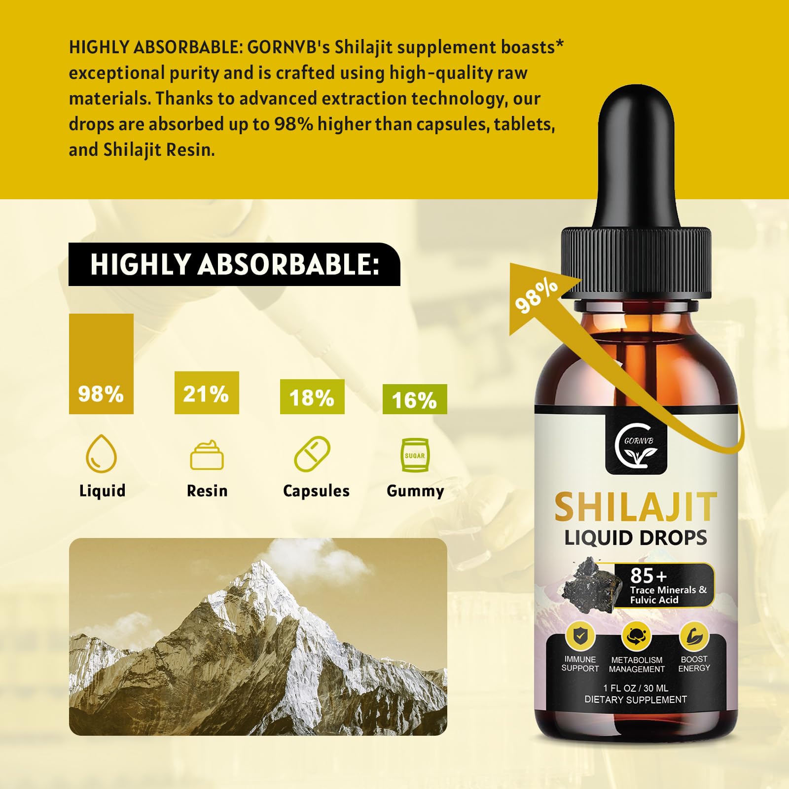 fulvic acid enriched mineral supplement