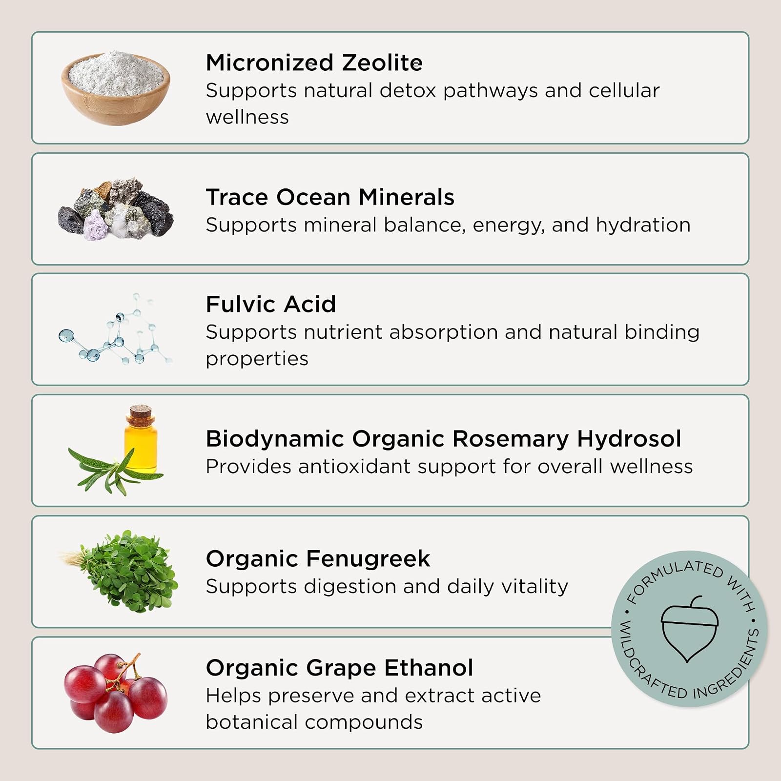 fulvic acid enriched mineral tonic