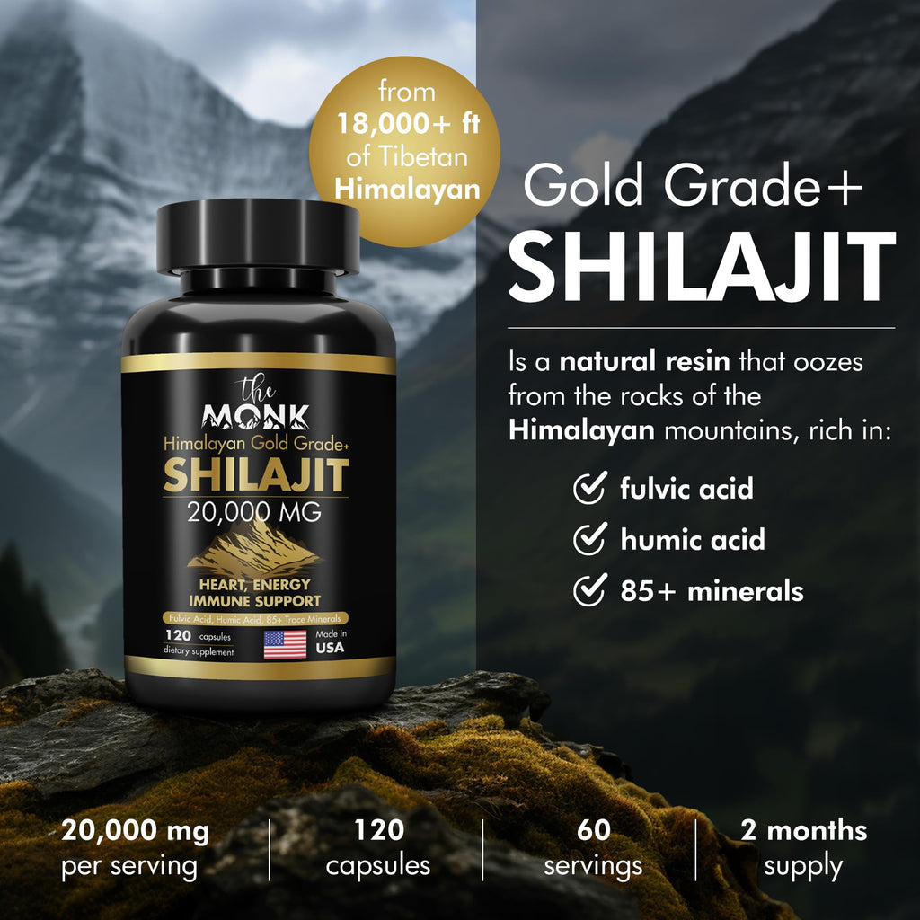 fulvic acid enriched shilajit capsules