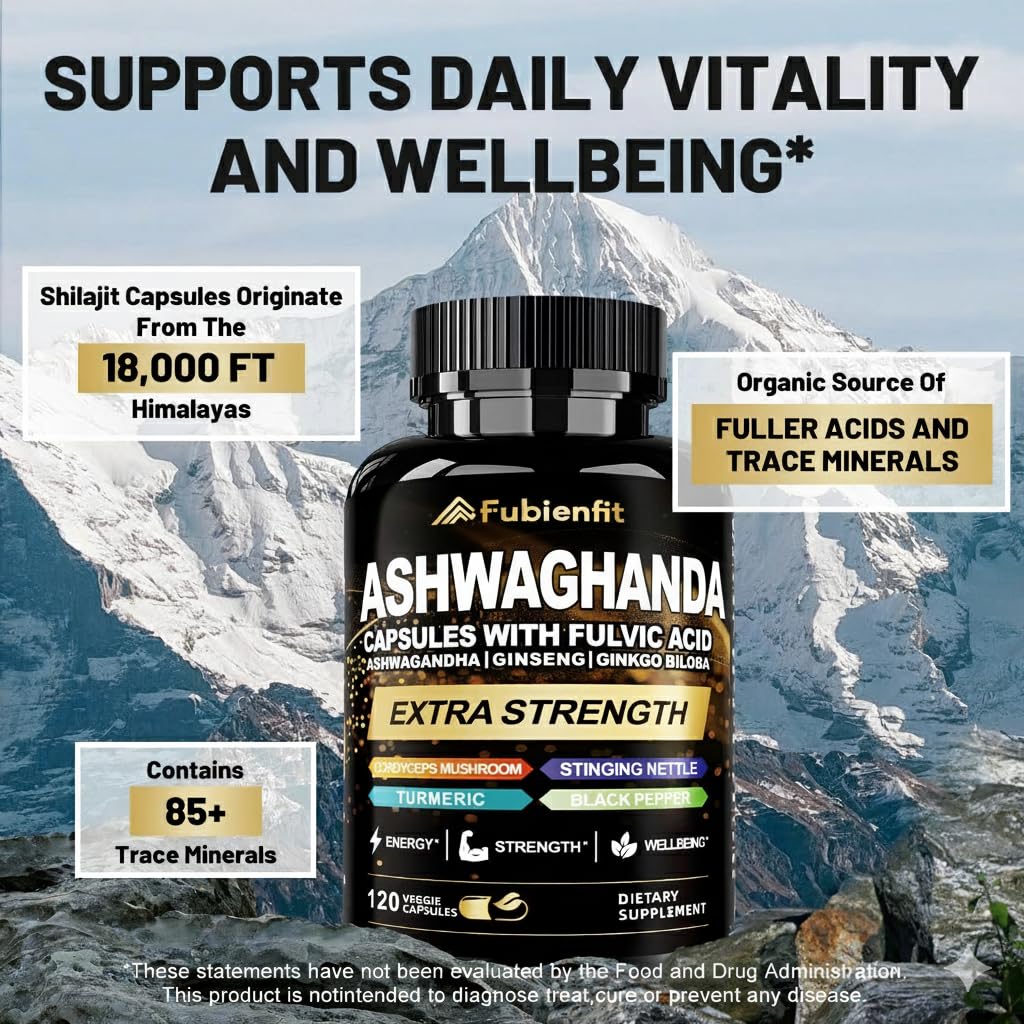 Fulvic acid enriched shilajit capsules