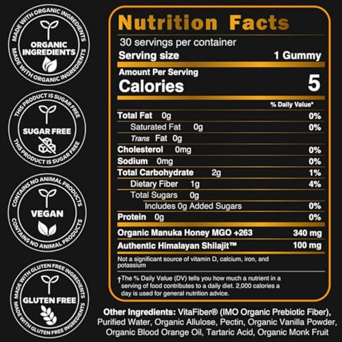 fulvic acid enriched shilajit gummies