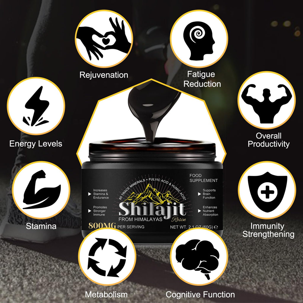 Fulvic acid enriched Shilajit resin