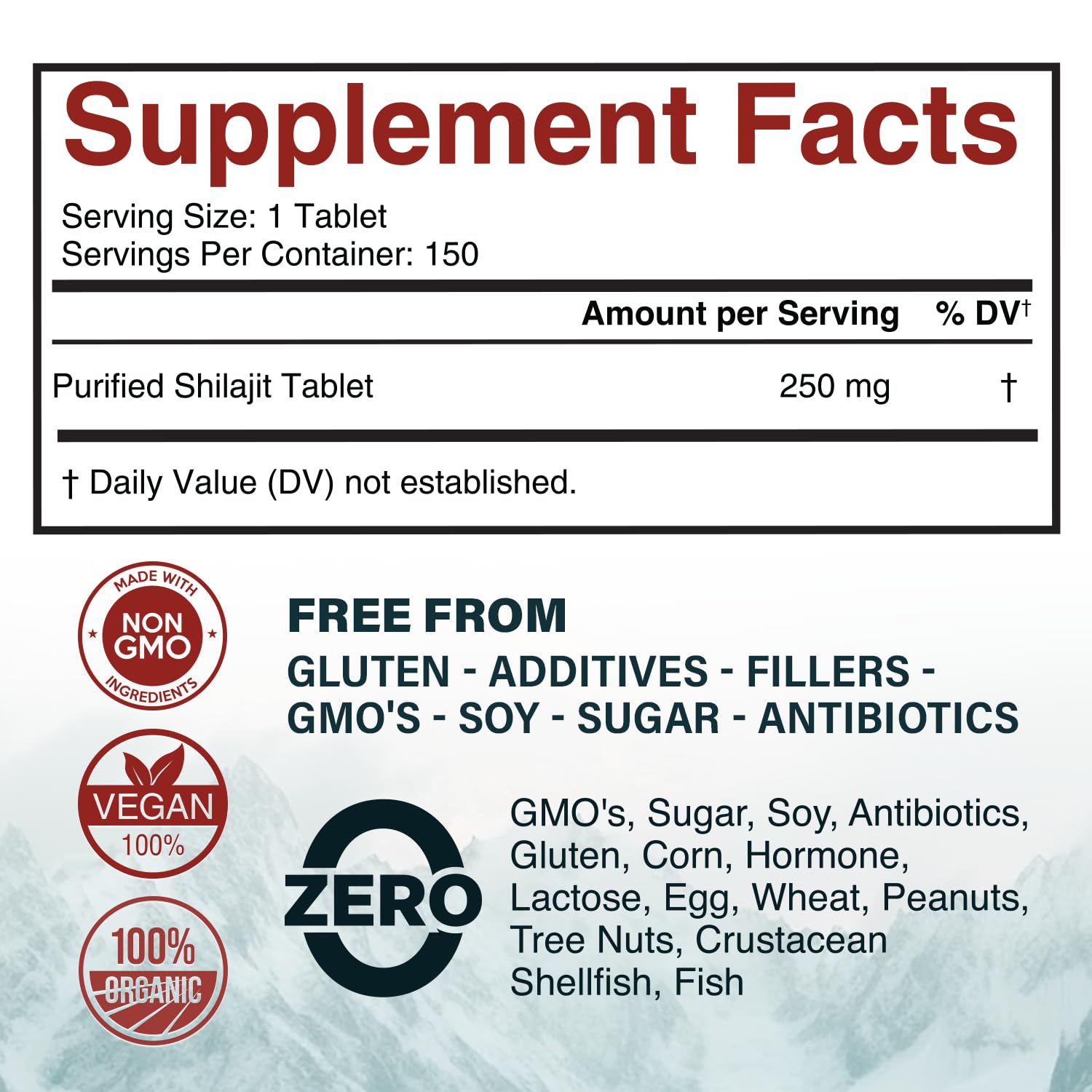 Fulvic acid enriched trace minerals