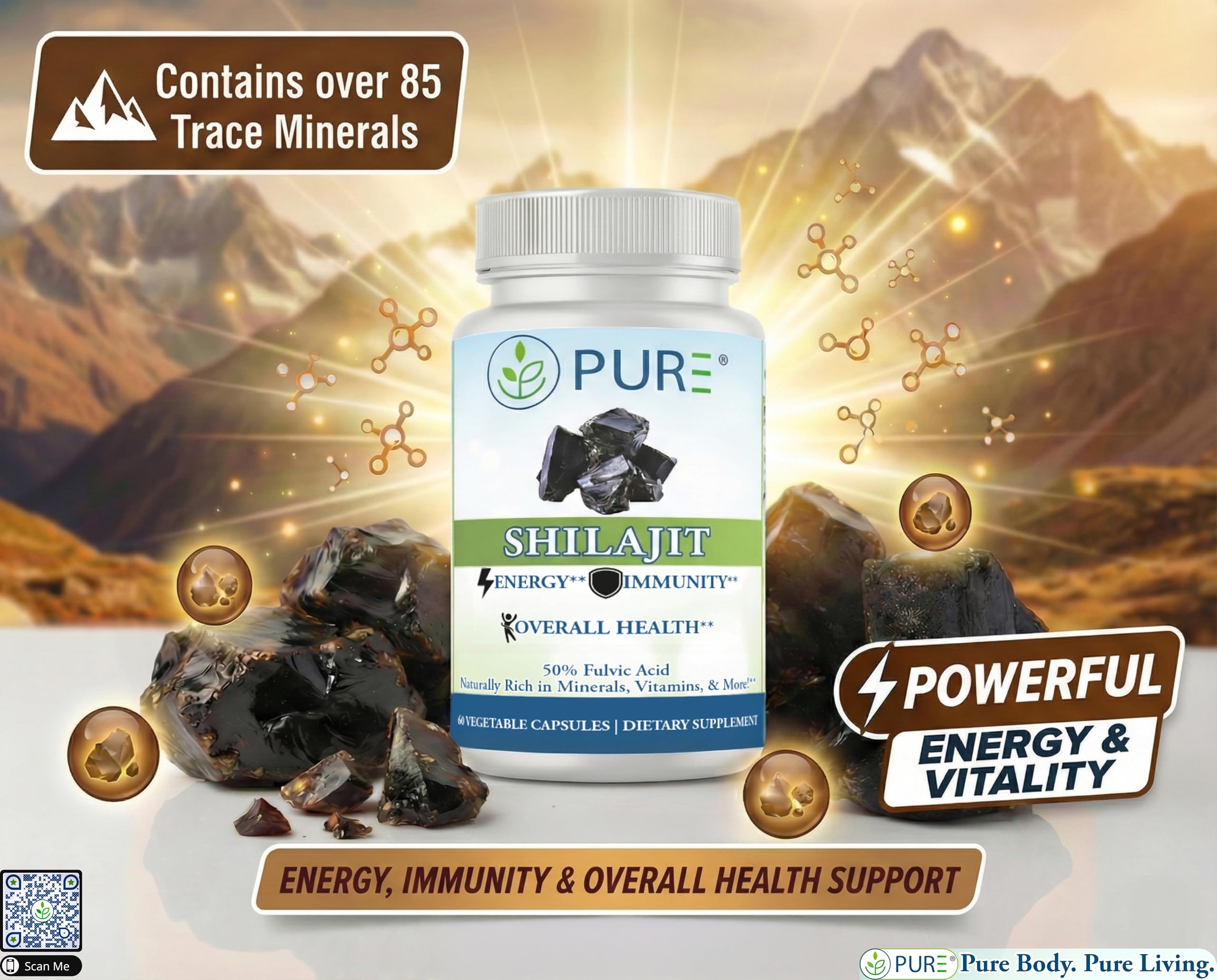 Fulvic acid extract for health
